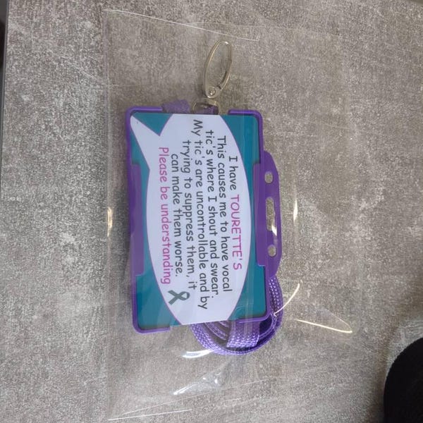 ADHD and ODD Awareness ID Card and Lanyard - Etsy