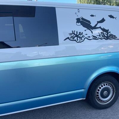 Scuba Diver Wall Sticker Various Colours the Perfect Diver Gift - Etsy