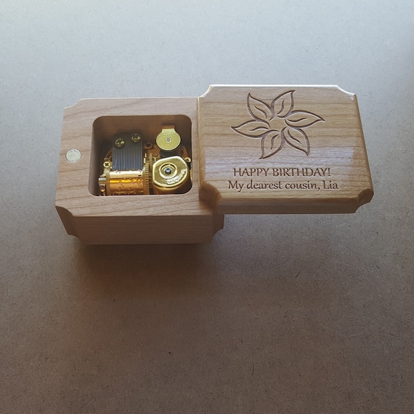 Personalized Anastasia Flower Music Box, Once Upon a December, Custom ...