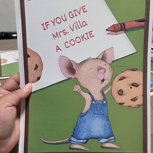 Editable If You Give a Teacher a Cookie Gift Book Cute Gift for ...