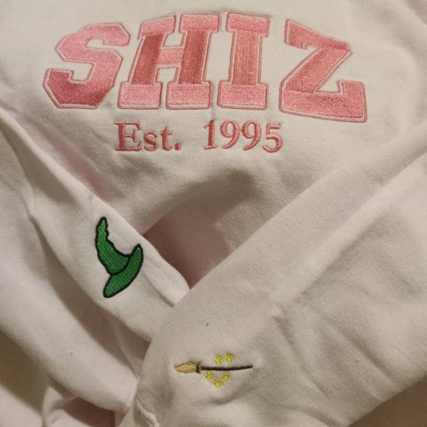 Shiz Sweatshirt Hoodie Embroidered Wickeds Movie, Wizard Shiz ...