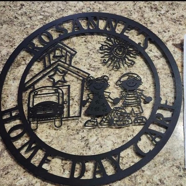 Personalized Kindergarten Sign, Creche Sign, Preschool Sign, Nursery ...