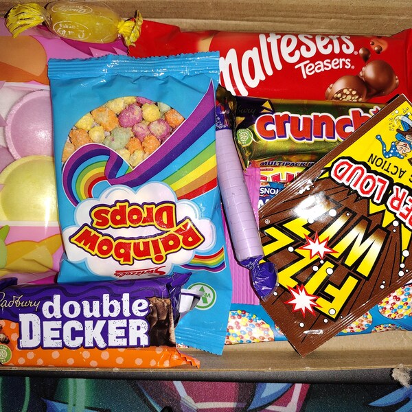 British Customisable Snack Box, Personalisable, Birthday, Gifts, UK ...