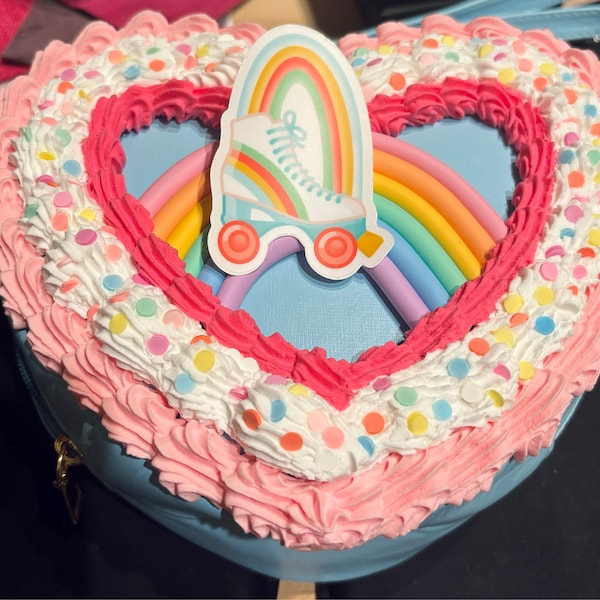 Heart Shaped Cake Purse/ Frosted Kawaii Purse/ Cute Cake Handbag ...