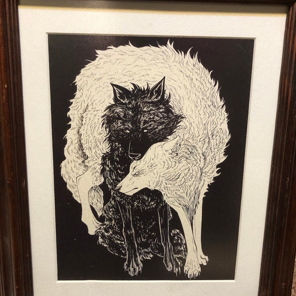 Deer Skull Mage Art Print / Crow Art Print / Art Print / Goth Art ...