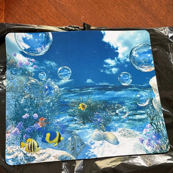 Purple LIQUID AQUA Mouse for Computer With Rainbow Floater- USB, Y2K ...