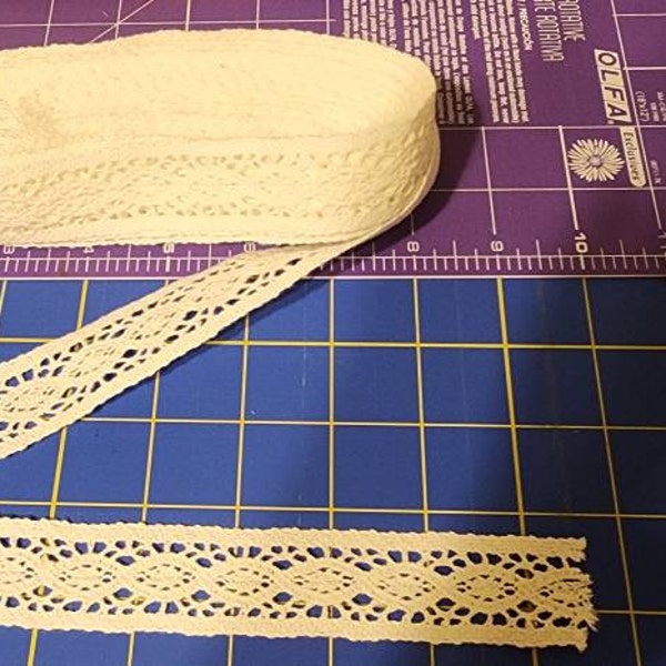 2yds Broderie Anglaise Vintge Wedding Ribbon Cotton Lace Crochet Trim 1 ...