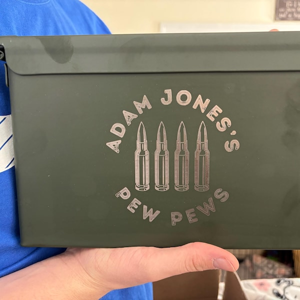 Personalized Ammo Box Custom Ammo Can Engraved Ammo Box Mens ...