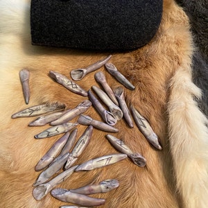 Real Moose Bone Runes Futhark Set 241 Viking Age Craft - Etsy