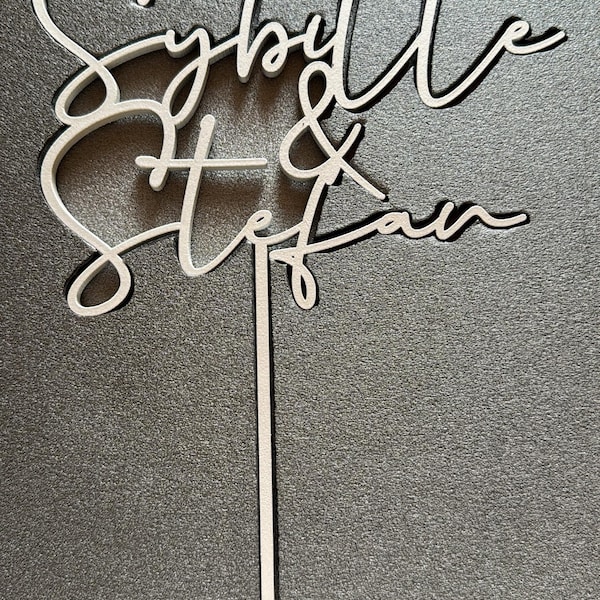 Personalized Cake Topper, Custom Names Cake Topper, Mr and Mrs Cake ...