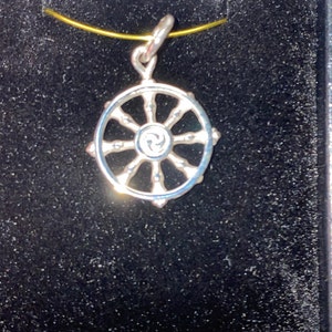 Dharmachakra Pendant Wheel of Dharma Pendant Buddhist Eightfold Path ...