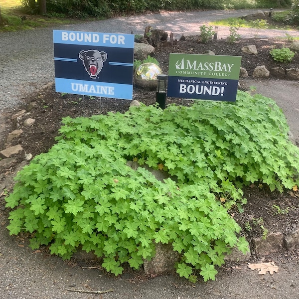 Personalized College Bound Yard Sign, College Logo Sign, Custom ...