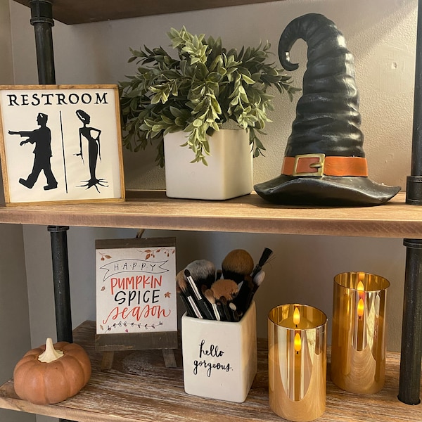 Halloween Decor | Restroom Sign | Horror | Frankenstein Restroom ...