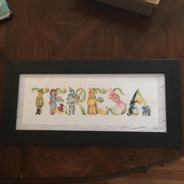 Custom Disney Inspired Princess Name Painting - Etsy