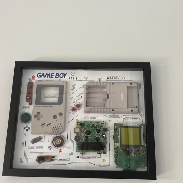 Disassembled Gameboy With Frame, Disassemble Art, Gameboy Teardown ...