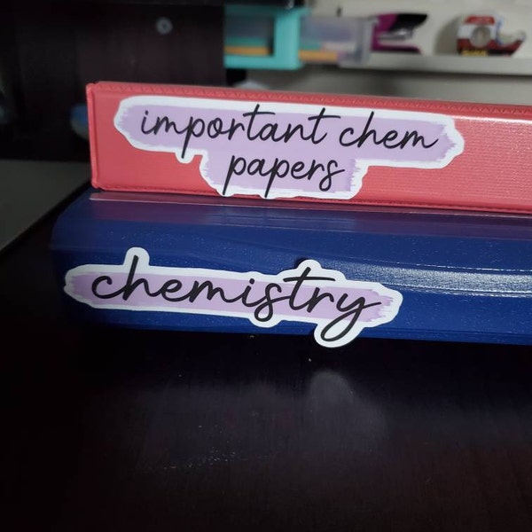 Custom Notebook Labels for School // Notebook Decoration Stickers ...