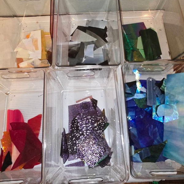 Stained Glass Sheet Cherry Red Cathedral Artisan Gem MOSAIC - Etsy