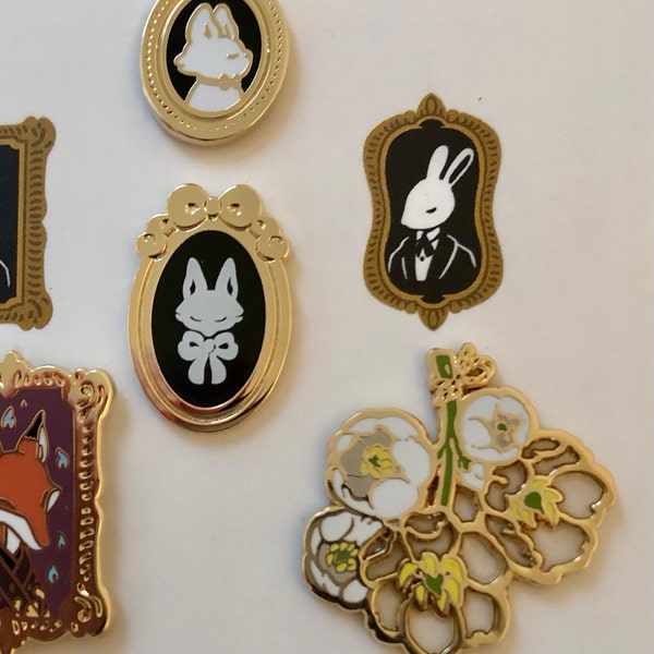Small Portrait of a Fennec Fox Series 1 Collectable Enamel Pin - Etsy