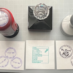 Custom Math Feedback Stamps,personalized Teacher Stamp Pre-inked Stamp ...