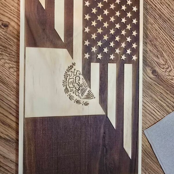 2-12 Artillery Wooden Engraved Flag, 2nd Battalion 12th Field Artillery ...