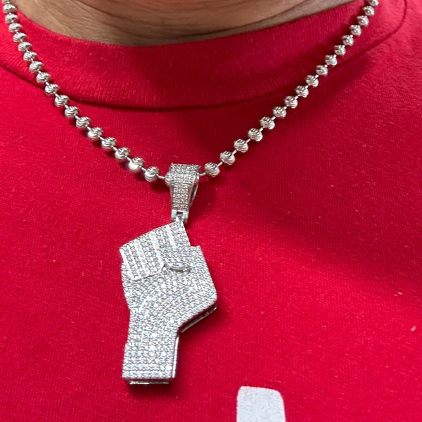 Men's Iced Out Pendant, VVS Moissanite Pendant, Custom Hip Hop Charm ...