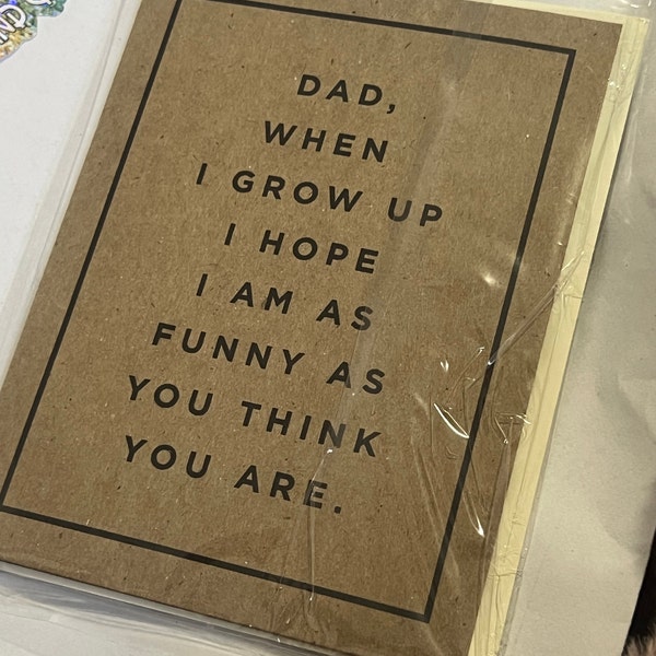 Hilarious Father's Day Card - Snarky Father's Day Card for Gift - Dad ...
