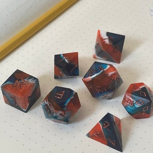 Seastone Dice Set sharp Edged - Etsy