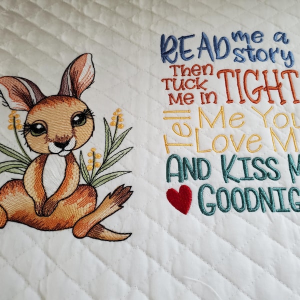 Read Me A Story Version 2 Embroidery Saying, Reading Pillow Saying ...