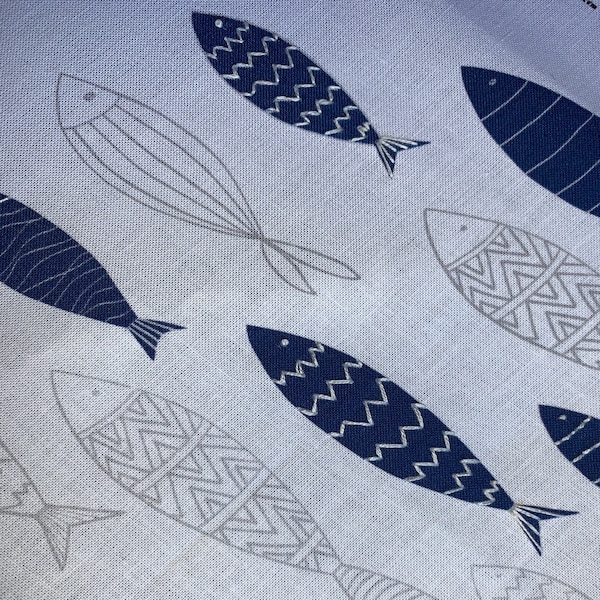 Blue Fish Embroidery Pattern. Simple Scandi Design. Easy Hand ...
