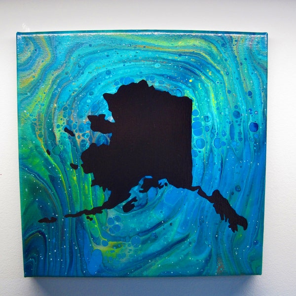 Alaska State Outline Stencil for DIY Pallet Art | Alaska Outline | USA ...