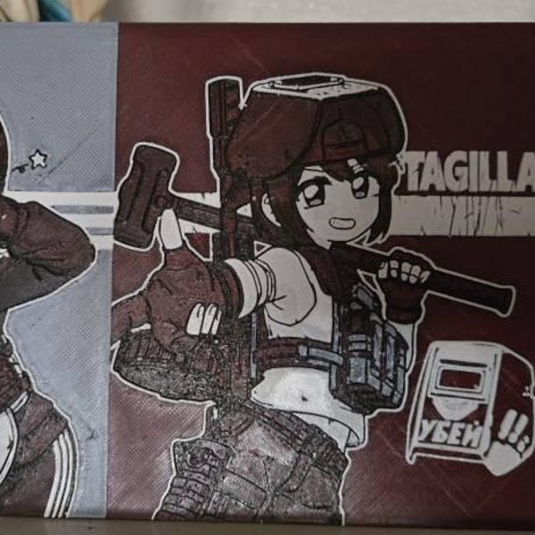 Killa & Tagilla Anime Poster – 3D Printed Full Color Tarkov Gamer Wall ...