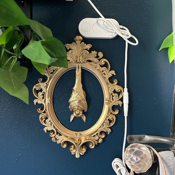 Gothic Framed Hanging Bat Wall Decor - Etsy