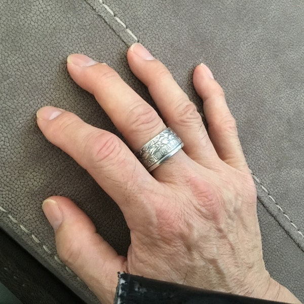 1 Oz GOLD American Eagle Coin Ring One Ounce - Etsy