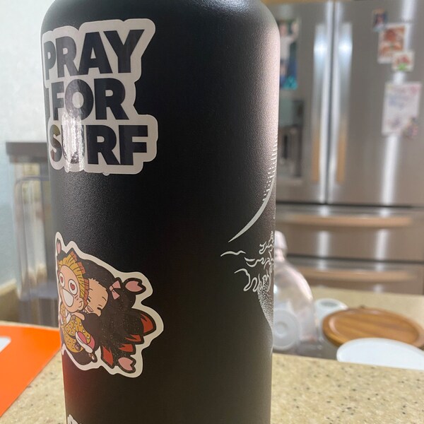 Pray for Surf Sticker | Beach Decal | Bumper Sticker | for Water Bottle ...