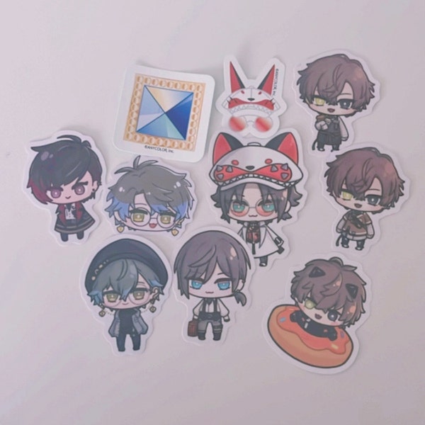 Vinyl Stickers SET1 - NIJISANJI EN Luxiem Mysta Shu Luca Ike Vox Noctyx ...