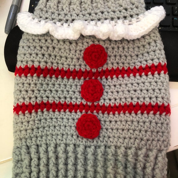 Creepy Clown Small Dog Sweater/ Halloween Costume Available in Four ...