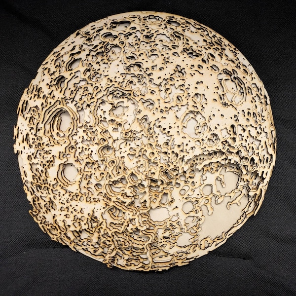 7 Layer Full Moon Laser Cut File, Multilayer Moon SVG, Glow Moon Wall ...