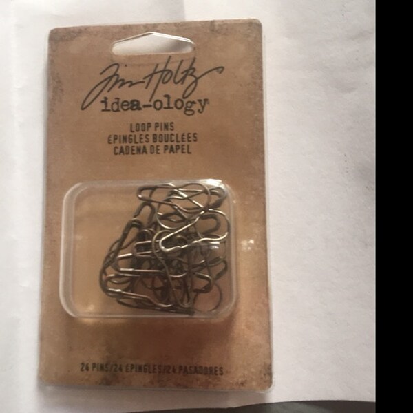 Tim Holtz Ideaology Metal Loop Pins 24 Pieces TH93200 - Etsy
