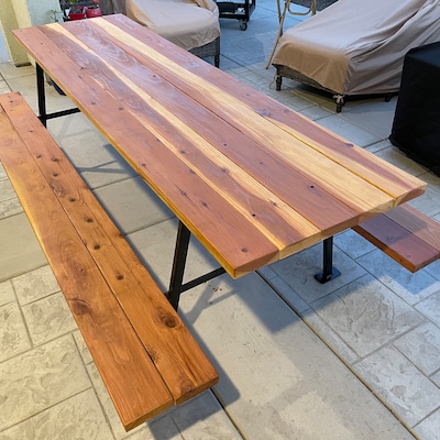Powder Coated Metal Picnic Table Legs Table Legs DIY Picnic Table - Etsy