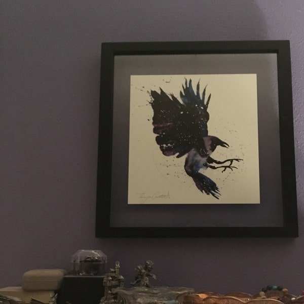 Cosmic Manta Ray Art Print, Watercolor 8x10 - Etsy