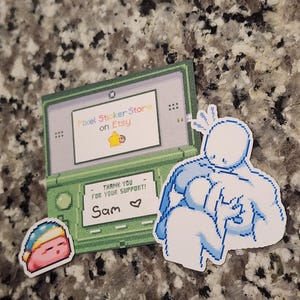 Wallace Wells Premium Sticker Scott Pilgrim Pixel Art Sticker - Etsy