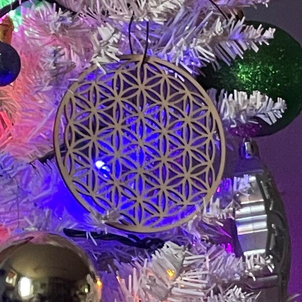 Metatron's Cube LED Table Light - Crystal / Sphere Stand - Layered ...