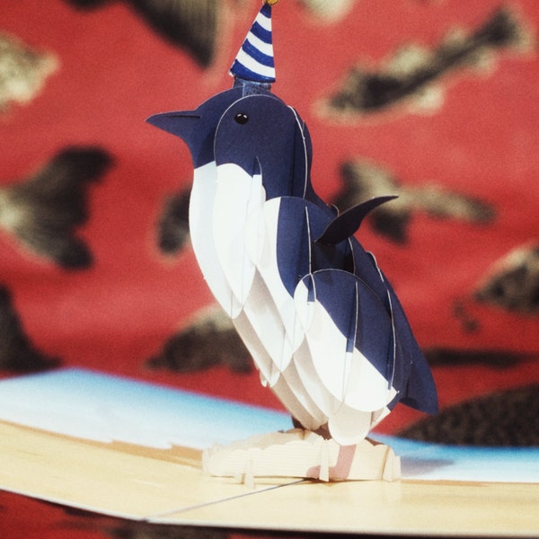 Little Penguin 3d Pop up Card - Etsy