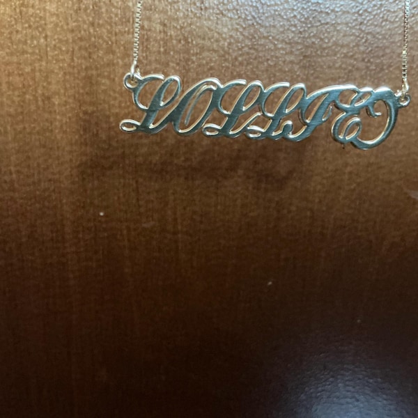 Name Necklace Personalized Gold Layla Style - Etsy