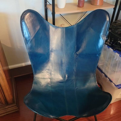 Butterfly Chair Frame Handmade Chair Powder Coated Steel Frame Black ...