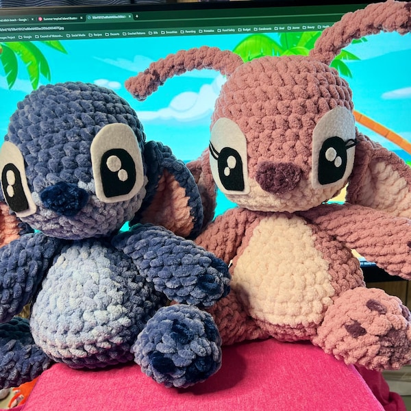 Digital 2in1 Chunky Amigurumi Blue Alien Pattern Crochet, Amigurumi in ...