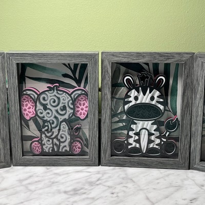 3D Jungle Animal Bundle, Layered Jungle Animals, 3D Lion, 3D Zebra, 3D ...