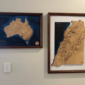 Farm Property Contour Custom Map Art - Etsy