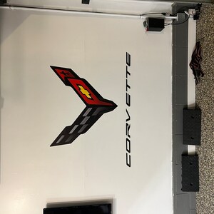 Corvette Logo Wall Decal Art Racing Car Vinyl Wall Sticker - Etsy