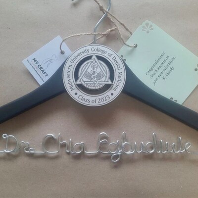 1st White Coat Hanger, Dental School White Coat Ceremony Gift, Custom ...